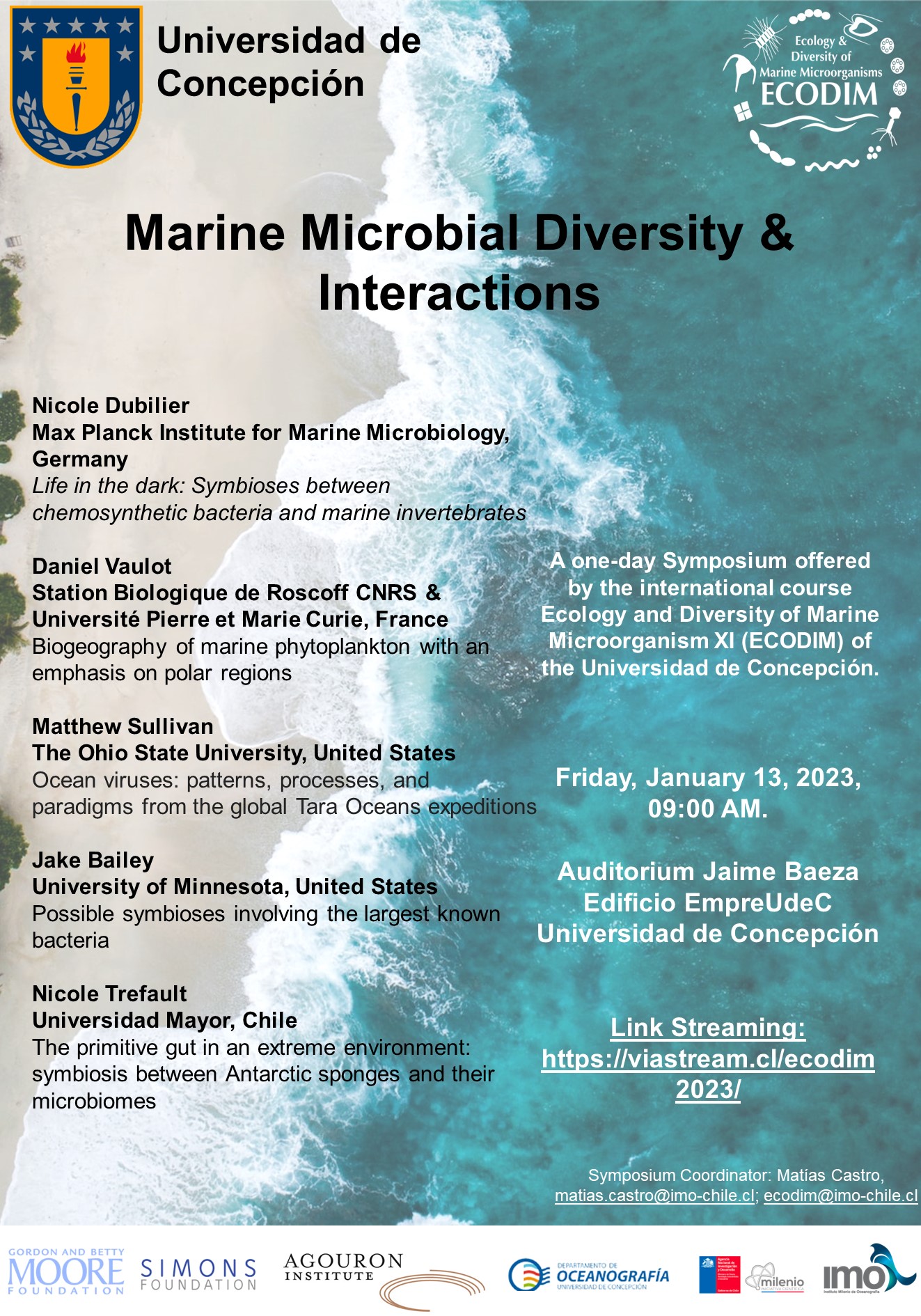 Marine Microbial Diversity & Interactions | Agenda UdeC